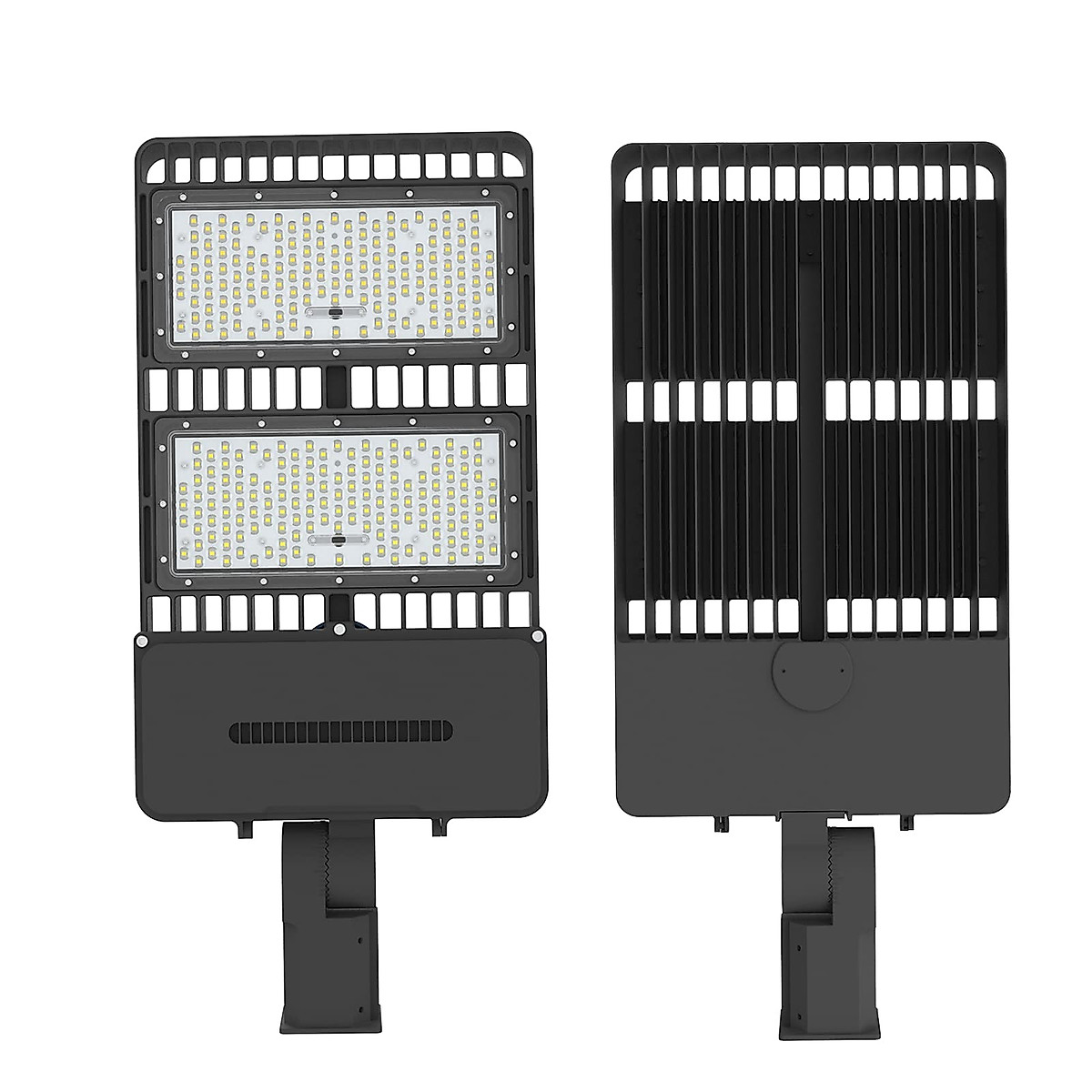 LED Parking Lot Lights 300W Shoebox Light for Round Pole in Street 39000lm AC100-277V for Path Garden and Outdoor Places Area Light IP65 Waterproof (300W)