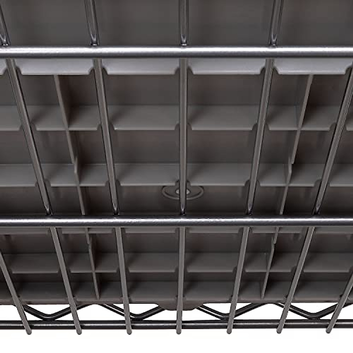 Seville Classics Heavy Duty NSF Bin Rack Solid Steel Wire Shelving Storage Unit, Patented Organizer for Garage, Warehouse, Office, Restaurant, Classroom, Kitchen, Gray, Includes 12 Bins