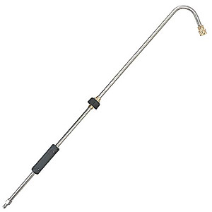 STYDDI Pressure Washer Gutter Cleaner Rod, Heavy Duty 35 Inch Power Washer Replacement Lance Wand for Gutter Cleaning, RV Roof and Wheel Washing, 4500 PSI, 1/4 inch Quick Connector