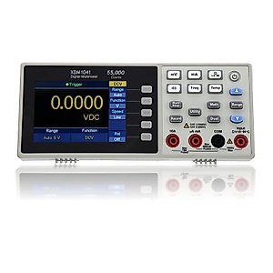 Mini Desktop Multimeter, 55000 Counts 3.7in LCD Digital Multi Tester, AC/DC Current, AC/DC Voltage, Resistance, Capacitance(US Plug)