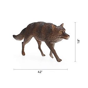 RESTCLOUD 7Pcs Wolf Toy Figurines Set Wolf Animals Figures (Wolf Set A)