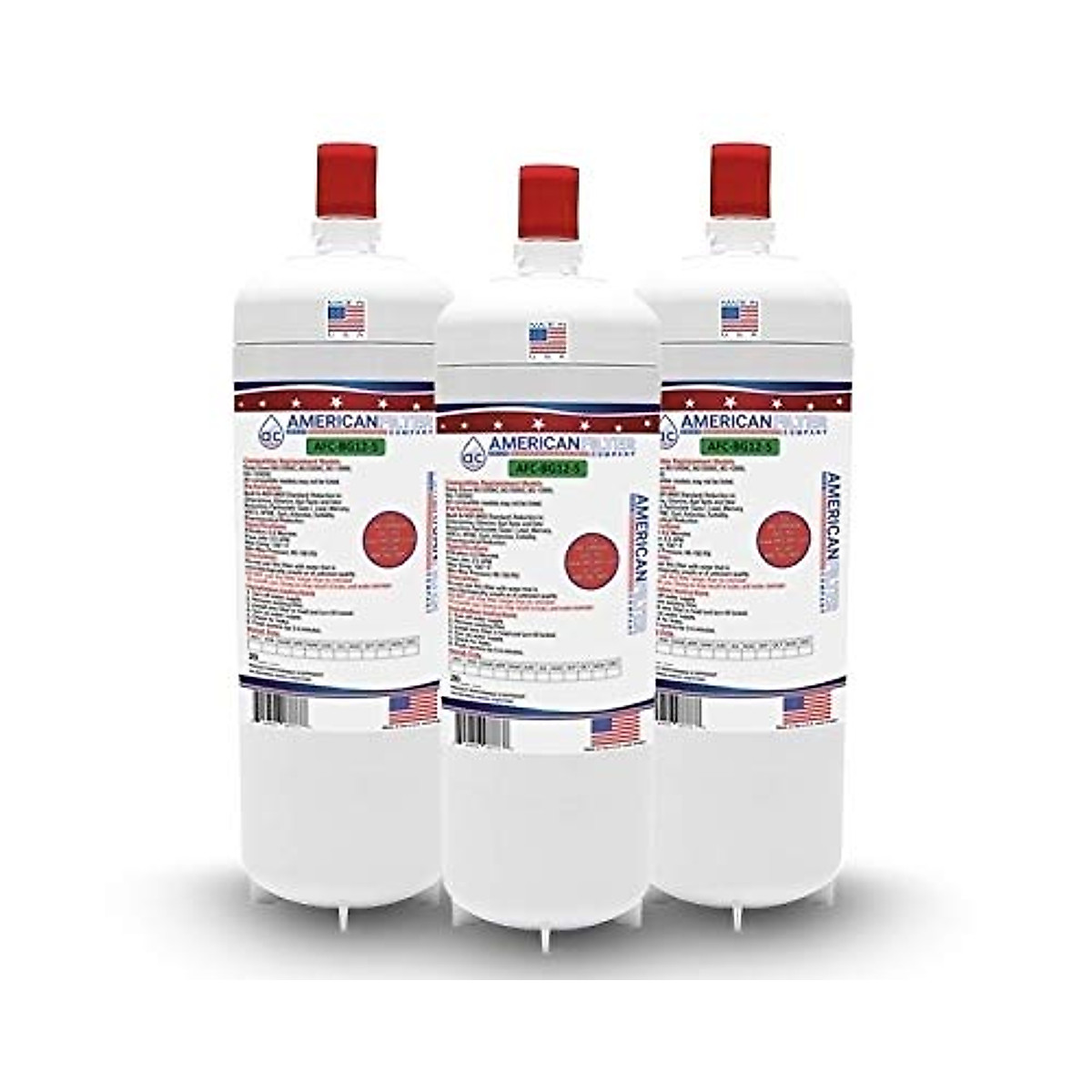 3 Pack of AFC Brand Model # AFC-BG12-S, Compatible with Body Glove (R) BG-12000C Replacement Water Filter Cartridge