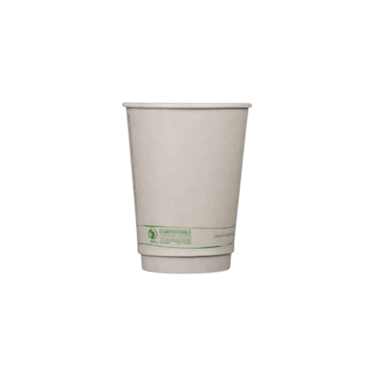 12oz Plastic-free Coffee Cups by Living Balance | 100 cups with Integrated Sleeves. Best alternatives to plastic cups.