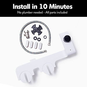 Modern Bidet Attachment for Toilet With Adjustable Water Pressure And Female-Friendly Wash and Rear Wash - Fresh Water Sprayer Bidet - Self-Cleaning and Non-Electric - Easy to Install & BPA Free