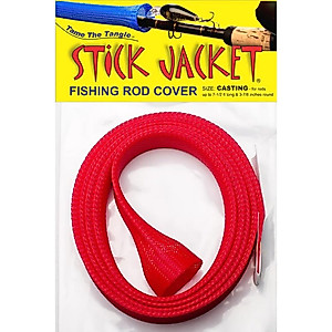 Stick Jacket Casting Fishing Rod Cover Red Shad