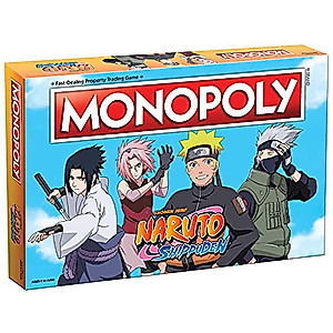 Monopoly: Naruto | Collectible Monopoly Game Featuring Japanese Manga Series | Familiar Locations and Iconic Moments from The Anime Show | 2-6 Players