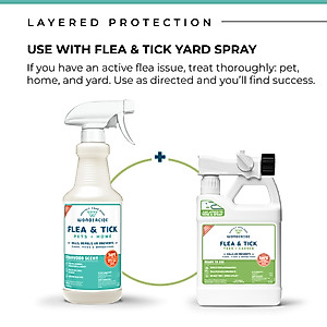 Wondercide - Flea, Tick & Mosquito Spray for Dogs, Cats, and Home - Flea and Tick Killer, Control, Prevention, Treatment - with Natural Essential Oils - Pet and Family Safe - Cedarwood 32 oz
