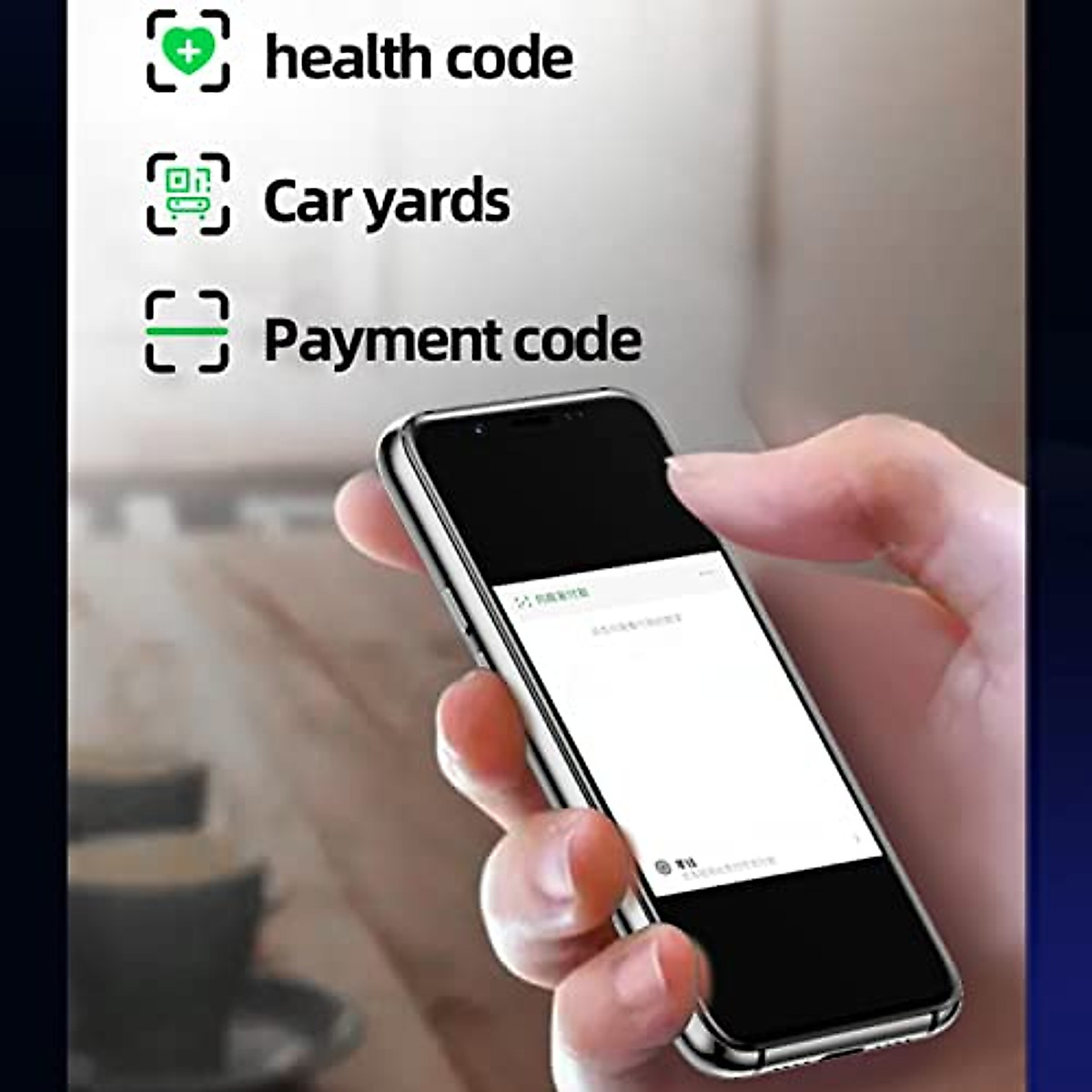 CUIFATI Mini Smartphone for Kid, 3.5 Inch IPS Screen Unlocked Cell Phone, 3GB+32GB, 2023 New Child Phone Gifts (Green)