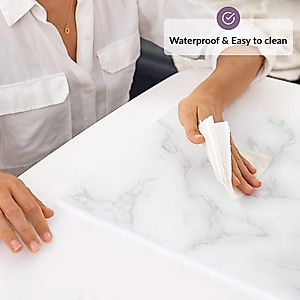 2 Pack Photo Backdrop Board | Realistic Photography Background | Food Photography Background | Replica Surfaces | Product Photography Backdrops | Marble & Cement | Flat Lay Background | Small