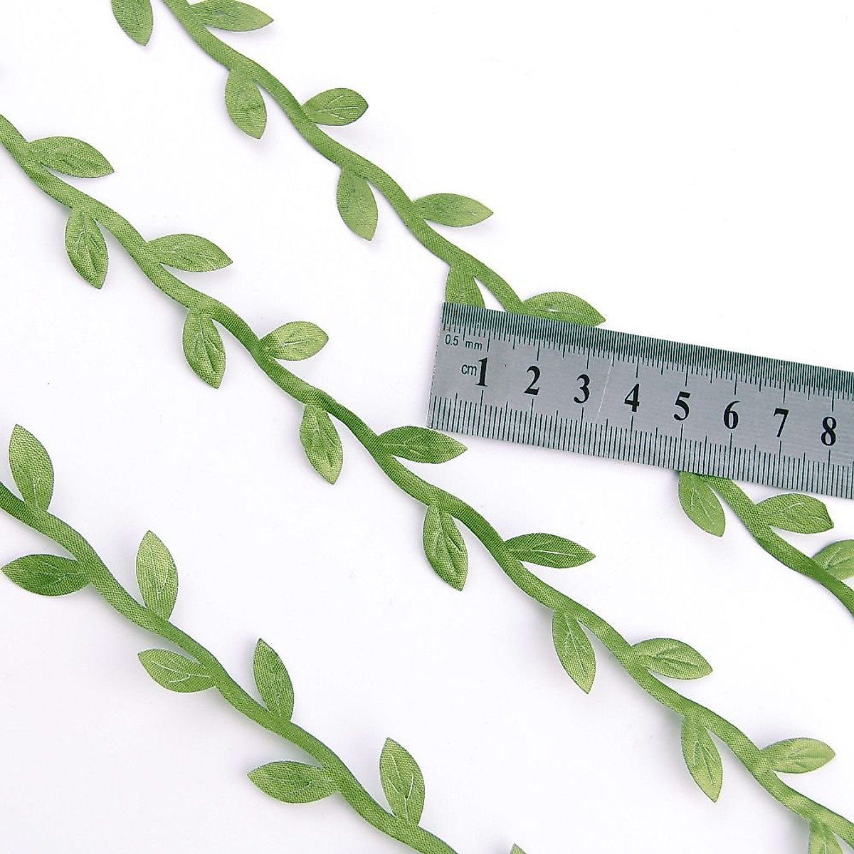 Supla 327 Ft Artificial Vines Fake Hanging Plants Leaves Ribbon Leaf Vine Trim Foliage Rattan DIY Wreath Foliage Green Leaves Ribbon Decorative Home Wall Garden Wedding Party Wreaths Decor