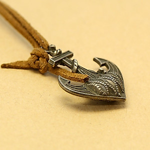 EvZ Leather Writing Journal Notebook, 7 Inches Vintage Nautical Spiral Blank String Diary Notepad Sketchbook Travel to Write in, Unlined Paper, Retro Pendants, Classic Embossed, Coffee