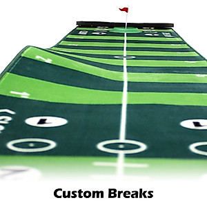 ProActive Sports, VariSpeed Putting System, 10 ft, Mimics Real Putting Green, Loaded with Drills, Training Aid for Indoor or Outdoor, Practice 4 Different Speeds On One Mat