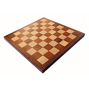 StonKraft Wooden Chess Board Without Pieces for Professional Chess Players - Appropriate Wooden & Brass Chess Pieces Chessmen Available Separately by Brand (16x16 Acacia)