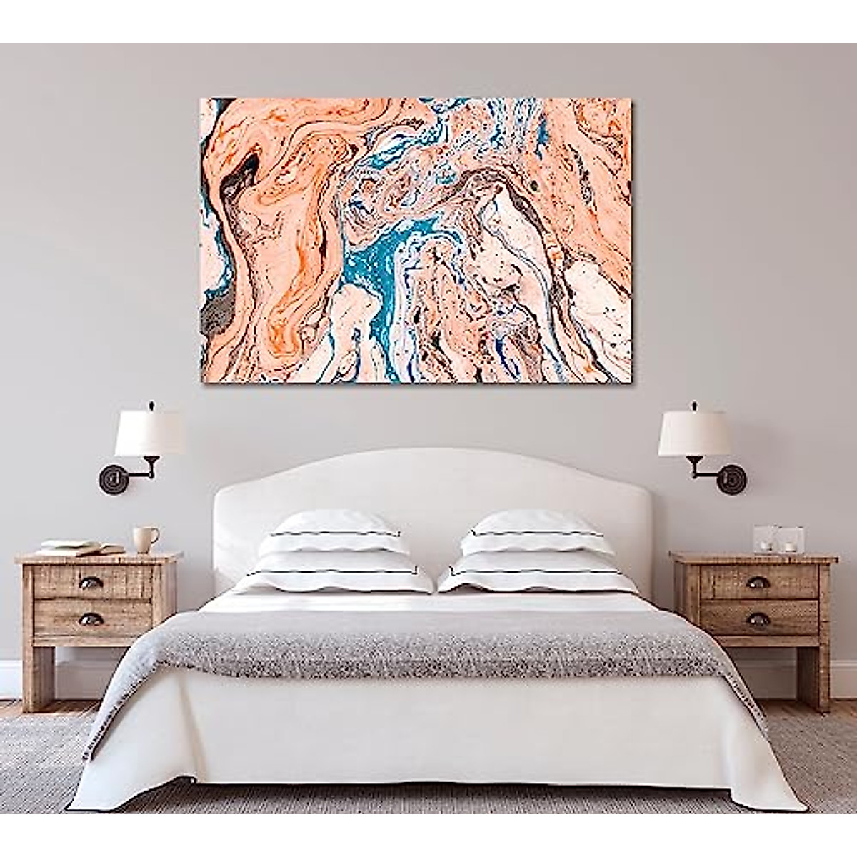 Creative Mixing Acrylic Paints Canvas Print 1 Panel / 36x24 inches