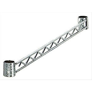 Quantum Storage Systems GR48 Hang Bar for Wire Shelving Units, Chrome Finish, 1" Diameter x 48" Length