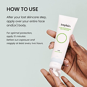 beplain Clean Ocean Mild Sunscreen SPF50+ PA++++ 1.69 fl oz [For Oily Skin] | Matte Finish | Light and Sebum Free Sunscreen | Korean Skin Care