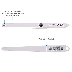 Brannan Instant Read Meat Thermometer Digital Probe - Best Waterproof Fast Kitchen Cooking Food Thermometers, Food Temperature Probes for Kitchen Outdoor Cooking Baking Water Liquid BBQ Grill Smokers