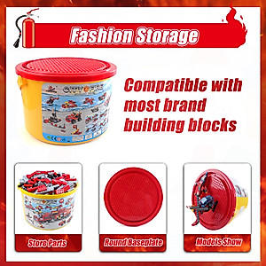 1432 Pieces City Fire Truck , Fire Rescue Helicopter , Fire Rescue Boat Building Blocks Set , 8+1 City Fire Mobile Command Center Truck , Fire Engine Gifts for Kids, Boys and Girls Ages 6-12