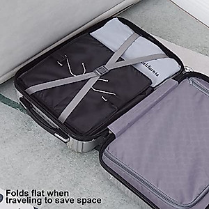 GRANNY SAYS 4-Shelf Hanging Organizer, Closet Hanging Shelves, Closet Hanging Storage Organizers, Organization for Bedroom, Living Room, Baby Nursery, Camper Accessories, Black, 1-Pack