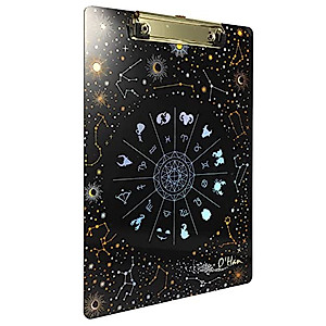 Ciieeo Plastic Folders 2pcs Convenient Document Profile Practical Holder Conference Nurse with Exam Paper Case Writing Storage Fashion Size Clipboard Portable Office Clip Pattern Plastic