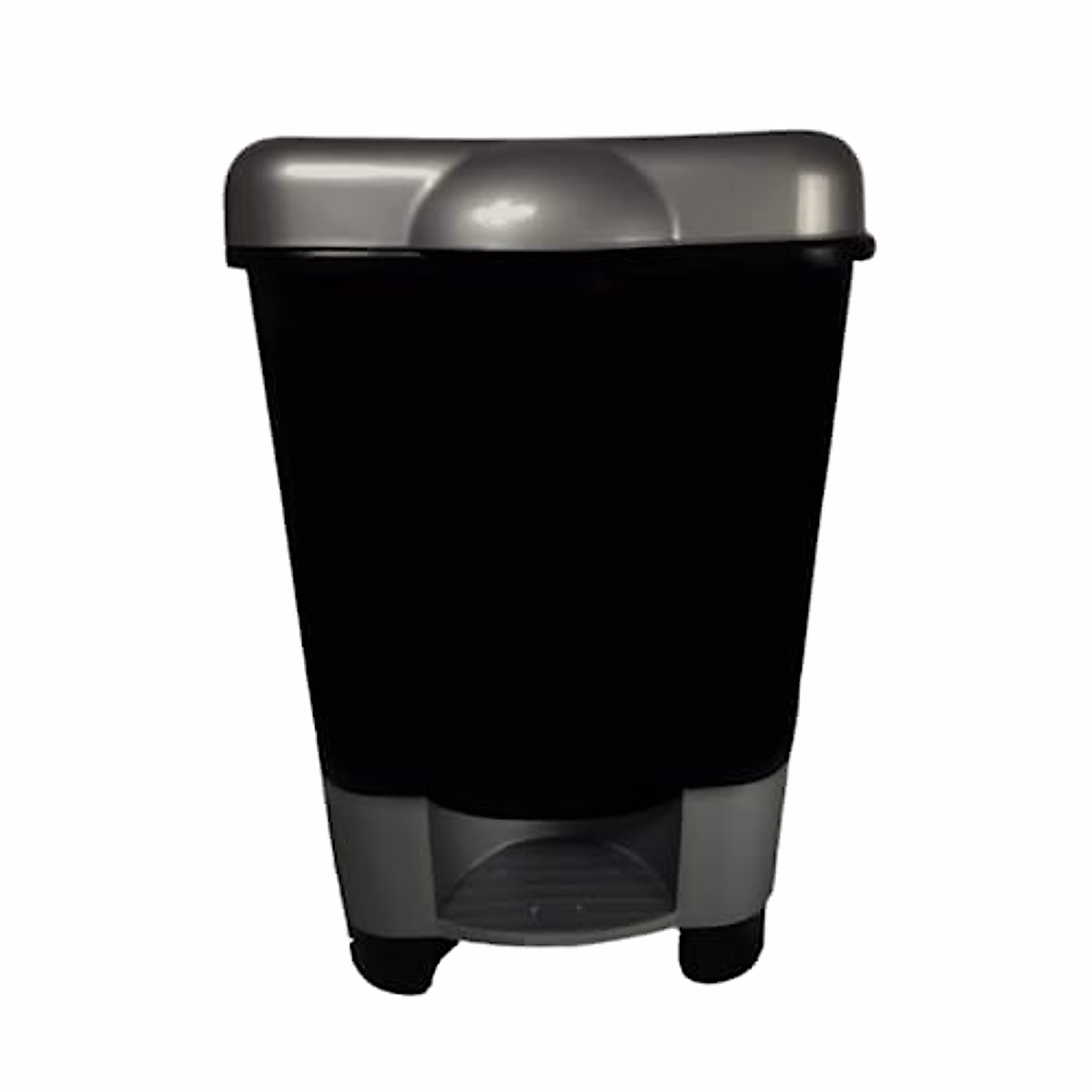 Elly Décor 5.2 gallons Step-on Trash bin Efficient Trash Can Wastebasket, Fits Under Desk, Kitchen, Home, Office, Durable Plastic with lid Trash can 20lts Black