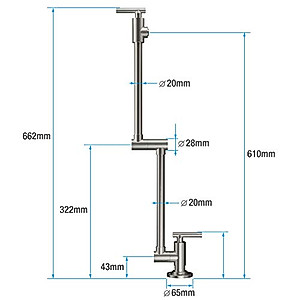 LEPO Pot Filler Faucet, Wall Mount Solid Brass Brushed Nickel Double Joint Swing Arm Folding Kitchen Faucets with Single Hole, 2 Handles