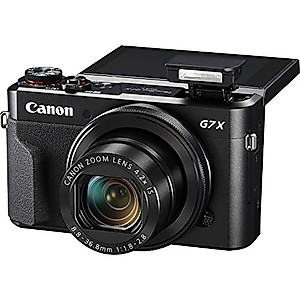 Canon PowerShot G7 X Mark II Digital Camera (1066C001) + 64GB Memory Card + NB13L Battery + Corel Photo Software + Charger + Card Reader + Soft Bag + Flex Tripod + More (Renewed)
