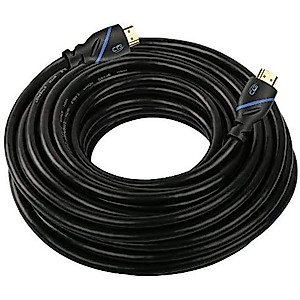 50ft (15.2M) High Speed HDMI Cable Male to Male with Ethernet Black (50 Feet/15.2 Meters) Supports 4K 30Hz, 3D, 1080p and Audio Return CNE59007