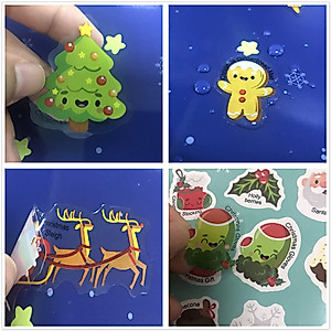 Christmas Sticker Book for Kids 1-5, Reusable Sticker Toys for 2-4 Years Old Boys Girls Christmas Gifts, Toddler Learning Toys Christmas Educational Gift for Toddlers Kids Age 1-4