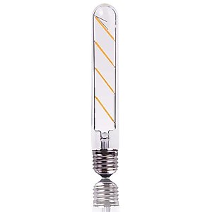 DC 12V LOW VOLTAG E26 Medium Base T30 Glass Tube Lamp 7.2" Tubular LED Filament Light Bulb Vintage Retro JDD Antique Nostalgic Classic Edison Home Accent Interior Lighting - 2700K Warm White, 4 Watt
