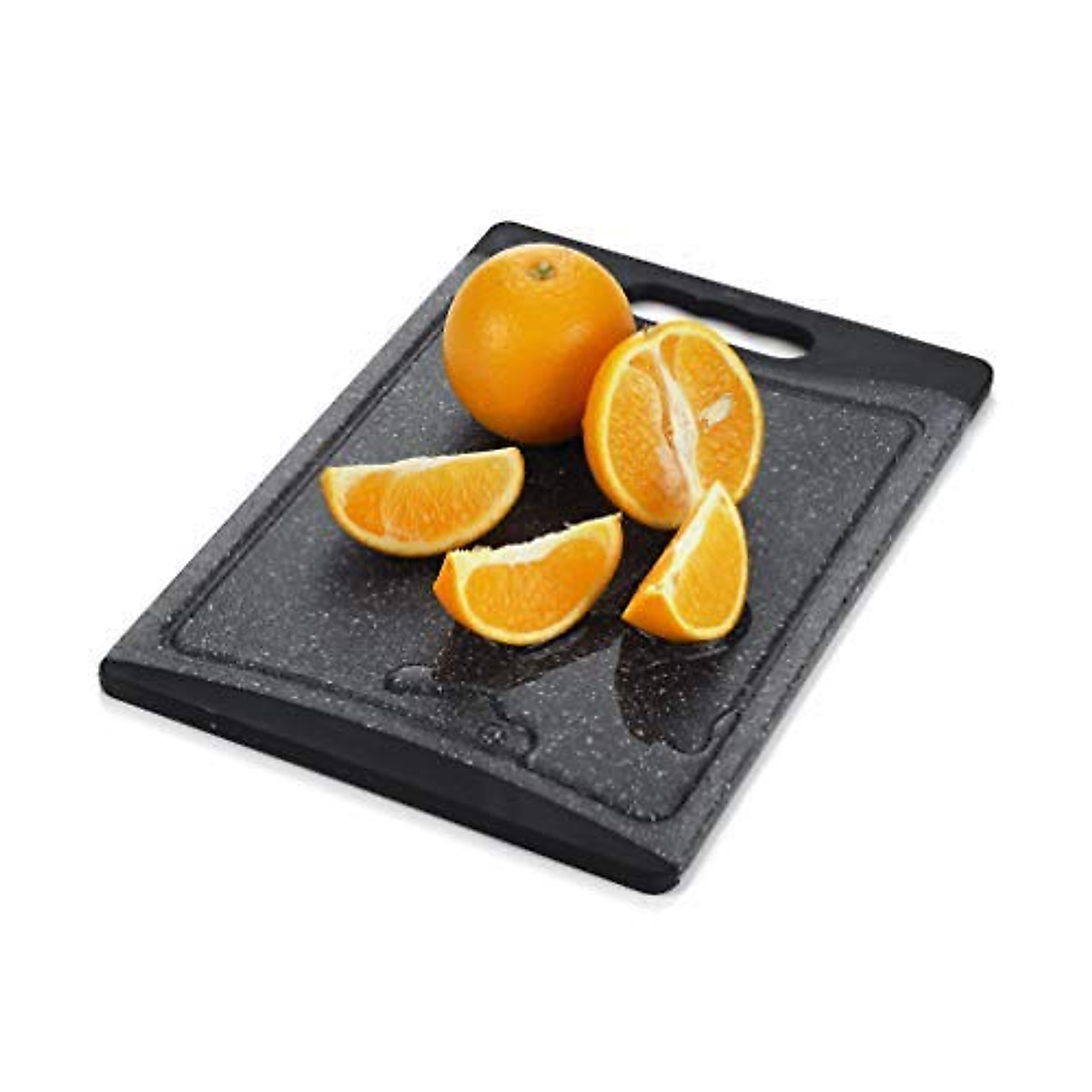 Home & Kitchen Essentials Cutting Boards. Reversible, Marble Granite Gray, BPA Free, Dishwasher Safe, Easy-Grip Handle and Non-Porous with Juice Grooves (Extra Large)