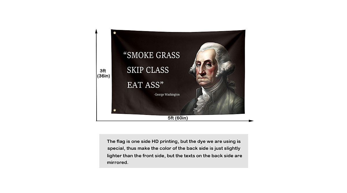 Funny Quote Flags for College Dorm & Man Cave