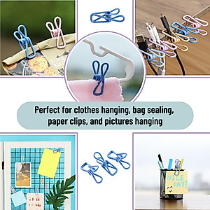 Mr. Pen- Chip Clips, 18 Pack, 2 Inch, Pastel Colors, Utility Steel PVC-Coated Clips, Bag Clips, Chip Clip, Metal Clips, Chip Bag Clip, Food Clips, Bag Clips for Food Storage, Food Bag Clips