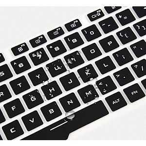 Keyboard Cover for ASUS TUF Gaming F15 FX506LH / TUF Gaming A15 TUF506IU-ES74 TUF506IV-AS76 FA506IH-AS53, ASUS TUF Gaming F17 A17 TUF706IU FX706LI-ES53 RS53 FX706HC FX706HE Laptop Keyboard Skin, Black