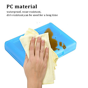 OUKENS Game Card Storage Box, 28 in 1 PP Plastic Game Card Case Holder Cartridge Storage Box for Nintendo DSL LL(Blue)