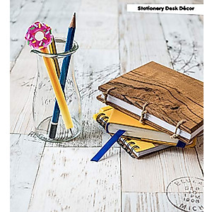 Planet Pens Bundle of Cute Treats: Sparkle Pink Donut, Vanilla Cone Ice Cream, & Ice Treat Novelty Pens - Fun Unique Office Supplies Ballpoint Pens For School & Office - 3 Pack