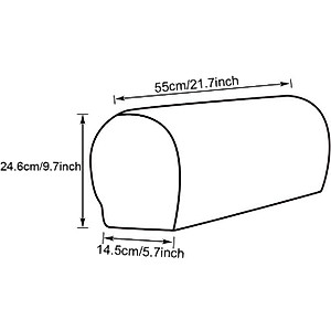 Premium Couch Armrest Cover, Elastic Stretchable Arm Protector, Scratch Resistant Sofa Arm Cover, Removable Washable Couch Arm Covers with Elastic Band, 2 PCS