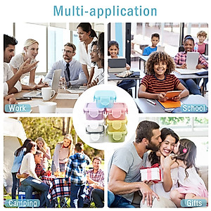 TPNB 7 Pcs Dressing Containers for Lunch Box,2.11oz Small Condiment Containers with Lids Leakproof Reusable Salad Dressing Container To Go for Adults Kids Lunch Box Picnic Travel, 60 ML