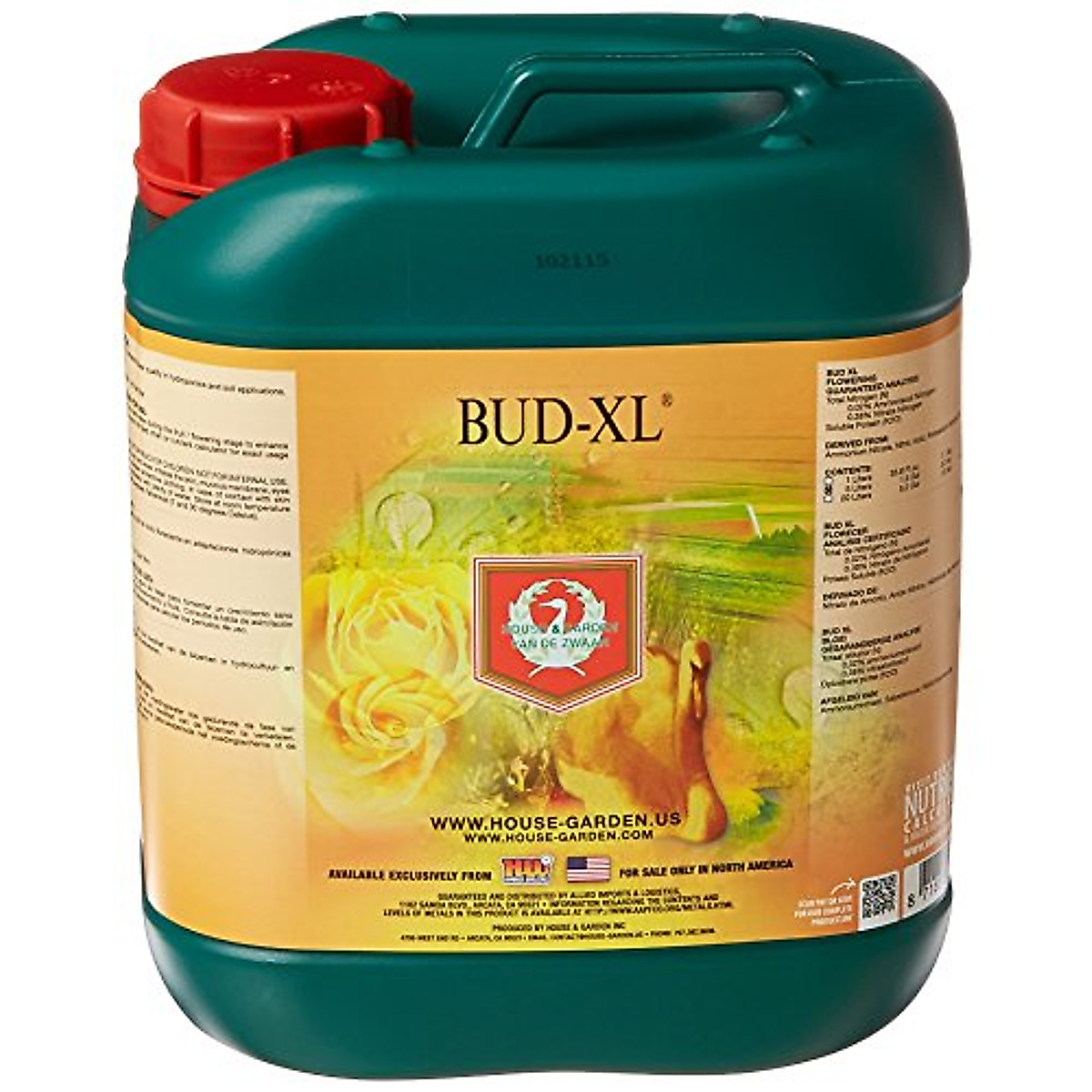 House & Garden HGC749631 Bud-XL Hydroponic Nutrient Fertilizer, 5 L