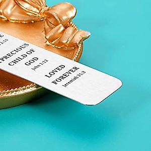Inspirational Christian Bookmark Gifts for Women Men Bible Verse Bookmark for Girls Daughter Book Lovers Graduation Birthday Christmas for Female Male Him Her Religious Church Bulk Gifts