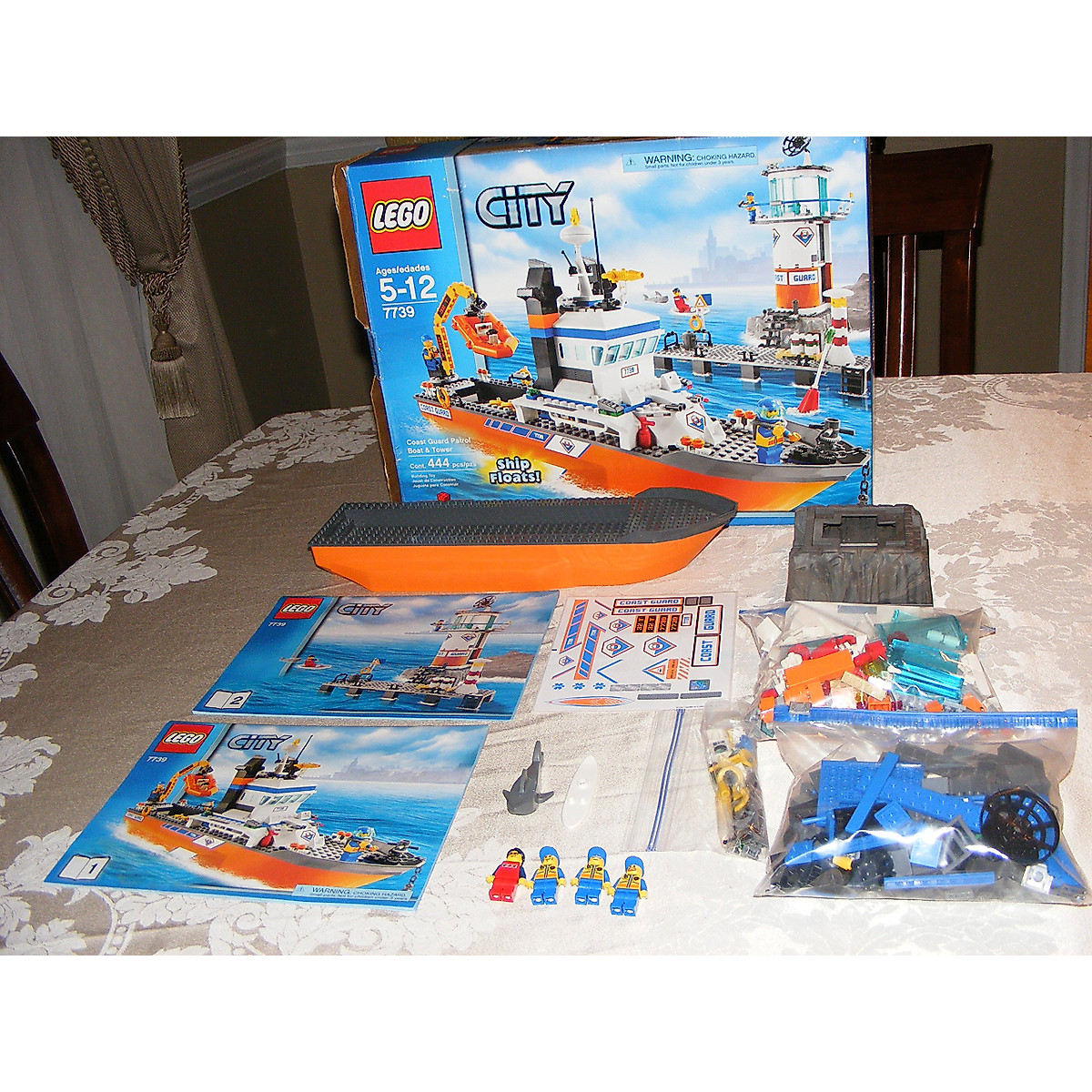 LEGO 7739 City Coast Guard Patrol Boat and Tower
