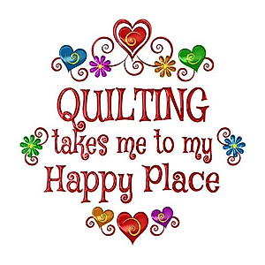 CafePress Quilting Happy Place Mug Ceramic Coffee Mug, Tea Cup 11 oz