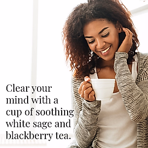 The Republic of Tea Blackberry Sage Full-Leaf Loose Black Tea, 3.5 oz Refill Bag | Steeps 50 Cups