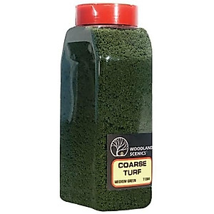 Make Your Day Bundle, Woodland Scenics Coarse Turf Shakers - Light Green and Medium Green with Scenic Cement, Scenic Sprayer, and MYD Paintbrushes