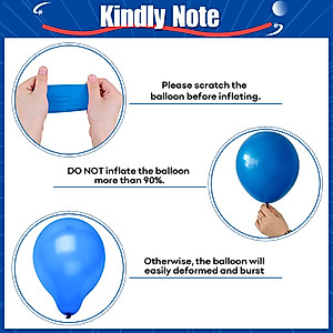 Red Blue Black Balloons, 12Inch Matte Red Black and Royal Blue Metallic Silver Latex Balloon for Boys Hero Party Kids Spider Theme Birthday Baby Shower Graduation Party Decorations