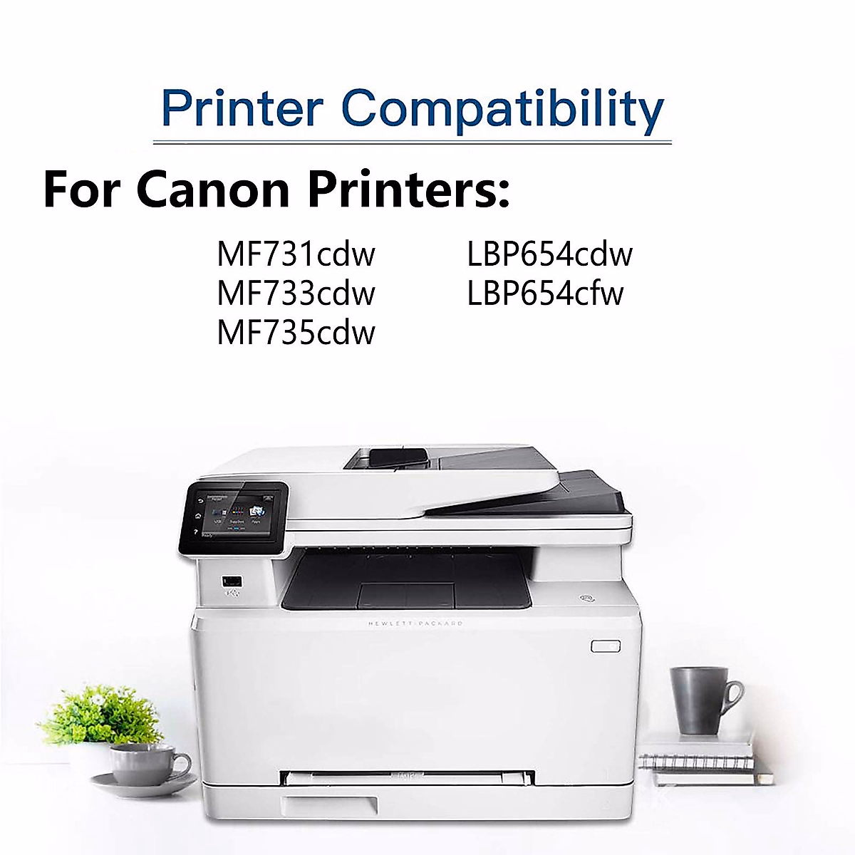 1-Pack (Cyan) Compatible Printer Toner High Yield Replacement for Canon CRG-046 046 Laser Toner Cartridge Fit for Canon Color imageCLASS MF731cdw MF733cdw MF735cdw LBP654cdw LBP654cfw Printer