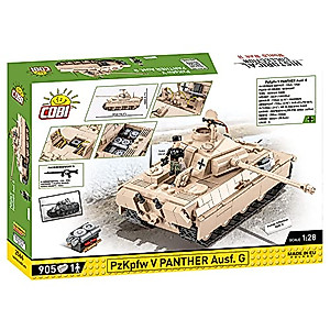 Cobi toys 905 Pcs Hc WWII Panzer V Panther Ausf.G Sd.Kfz.171