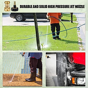 Brass Hose Nozzle,High Pressure Hose Nozzle,Jet Nozzle,Sweeper Nozzle, Jet Nozzle For Garden Hose, Garden Hose Shut Off Valve,Heavy Duty Brass Hose Nozzle with Shut off,Hose Jet Nozzle