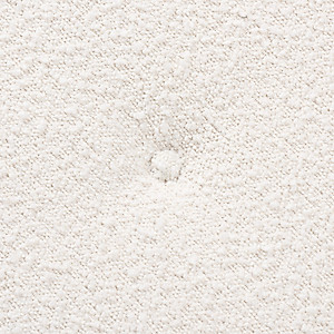 Baxton Studio Iliana Footstool, One Size, White/Walnut Brown