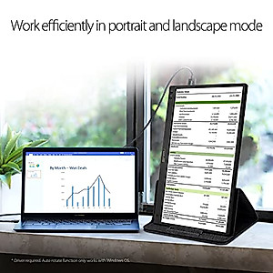 ASUS ZenScreen 15.6” 1080P Portable Monitor (MB166B)-Full HD,IPS, USB3.2, Anti-glare surface, USB-powered, Flicker Free, Blue Light Filter, Tripod Mountable, Protective Sleeve , BLACK